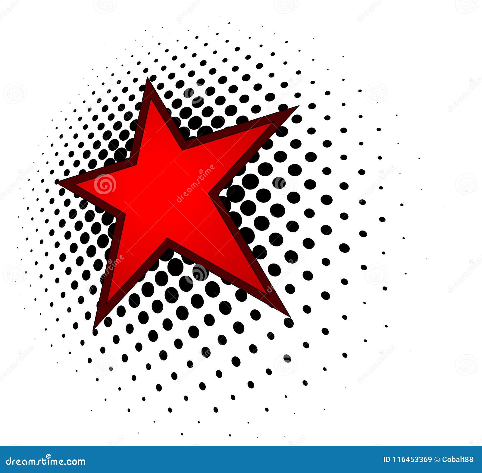 Roter Stern des Logos 3D vektor abbildung. Illustration von markierung ...