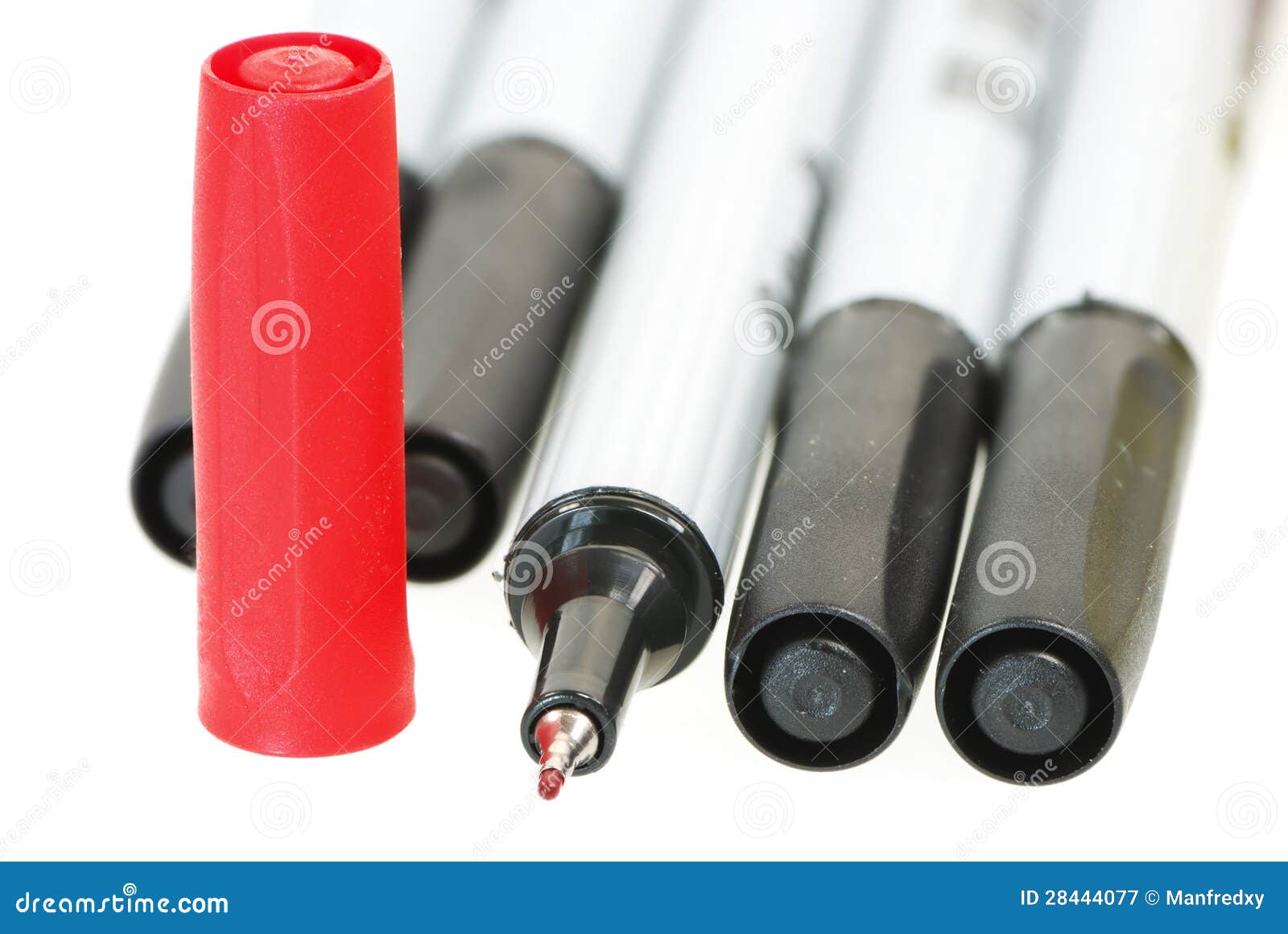 Roter Stift stockbild. Bild von markierung, nachricht - 28444077
