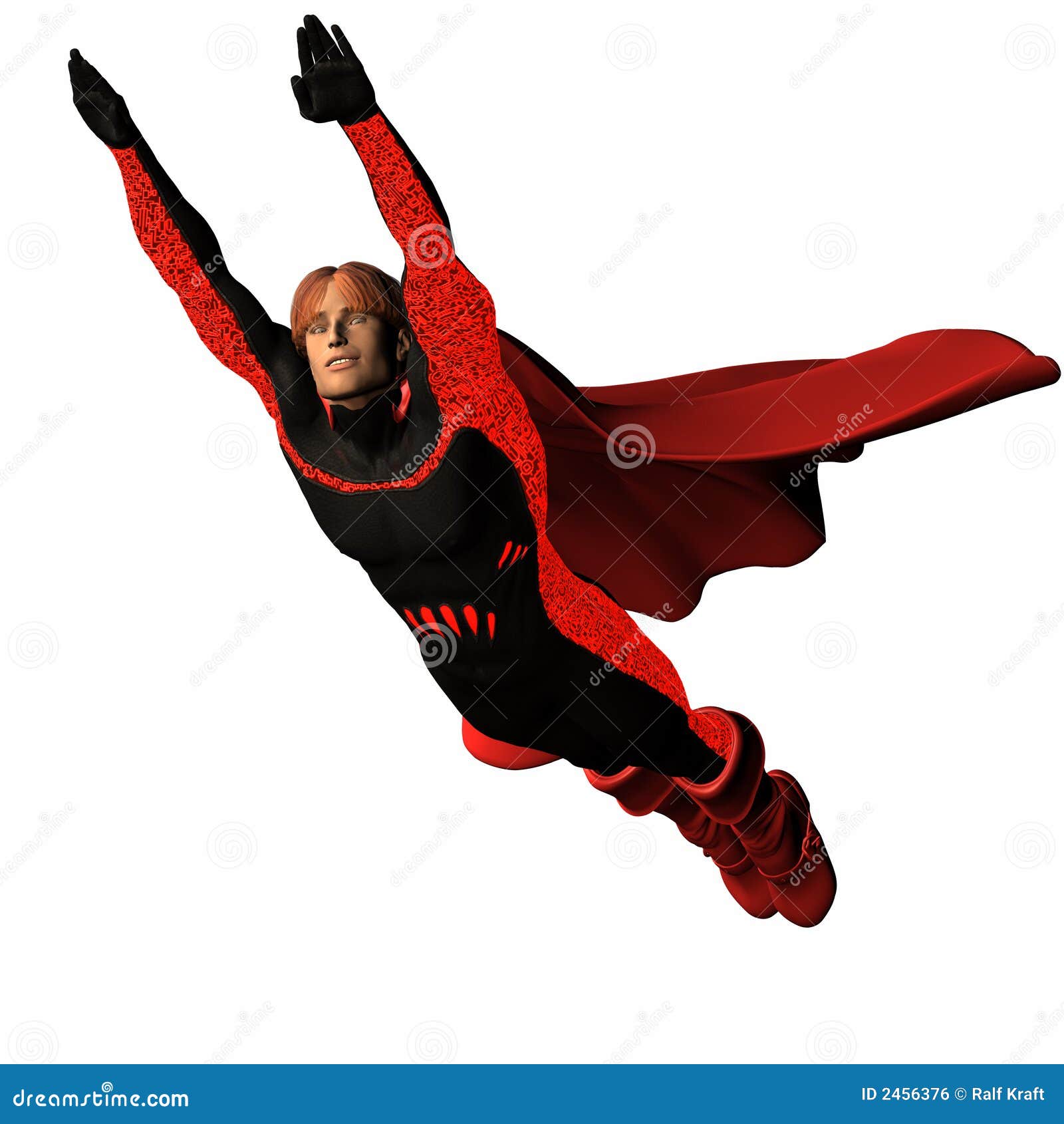 Roter Superheld #2 stock abbildung. Illustration von unzerstörbar - 2456376