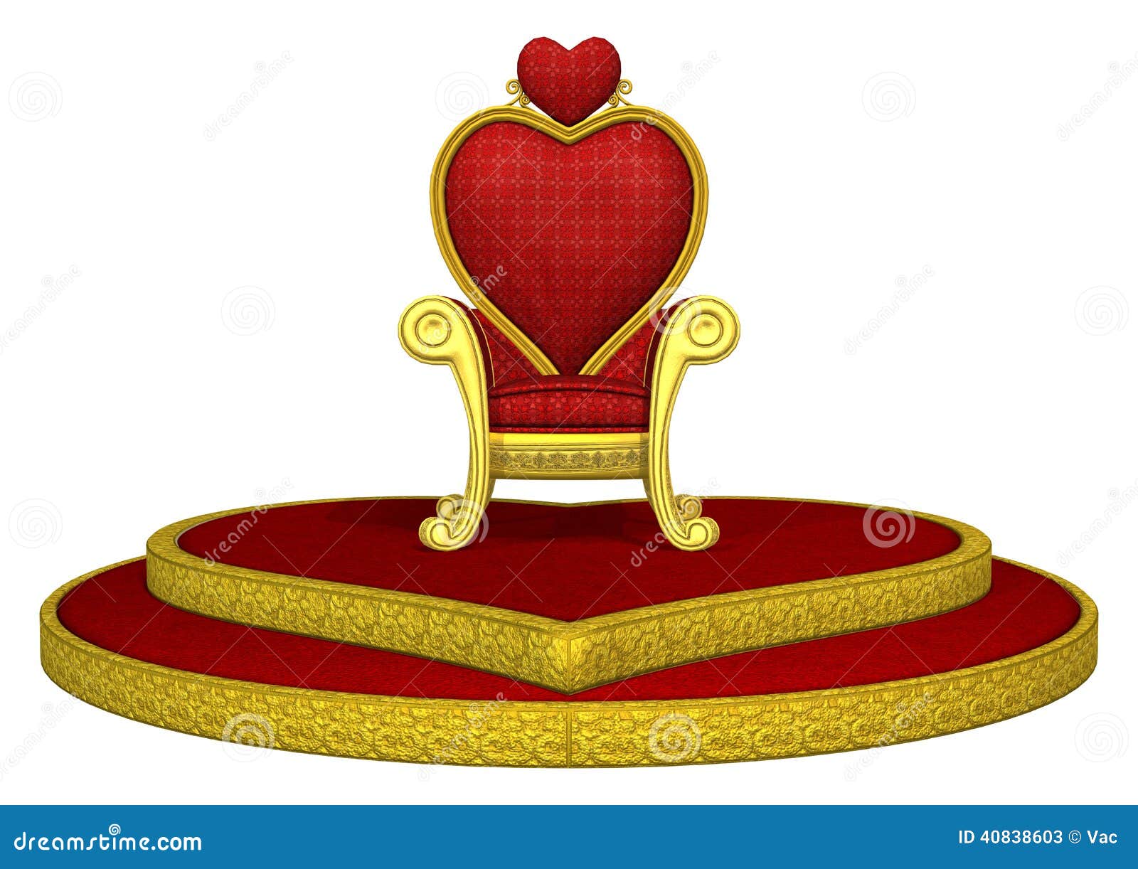 Roter Thron stock abbildung. Illustration von gold, thron - 40838603
