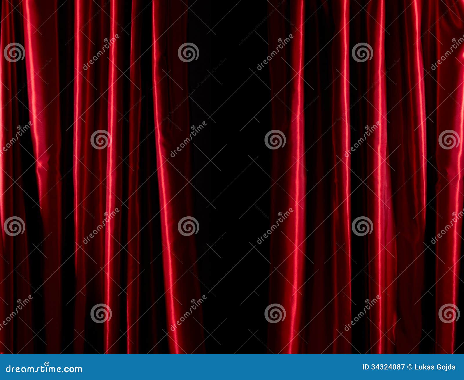 Roter Vorhang stockbild. Bild von material, seide, fell - 34324087