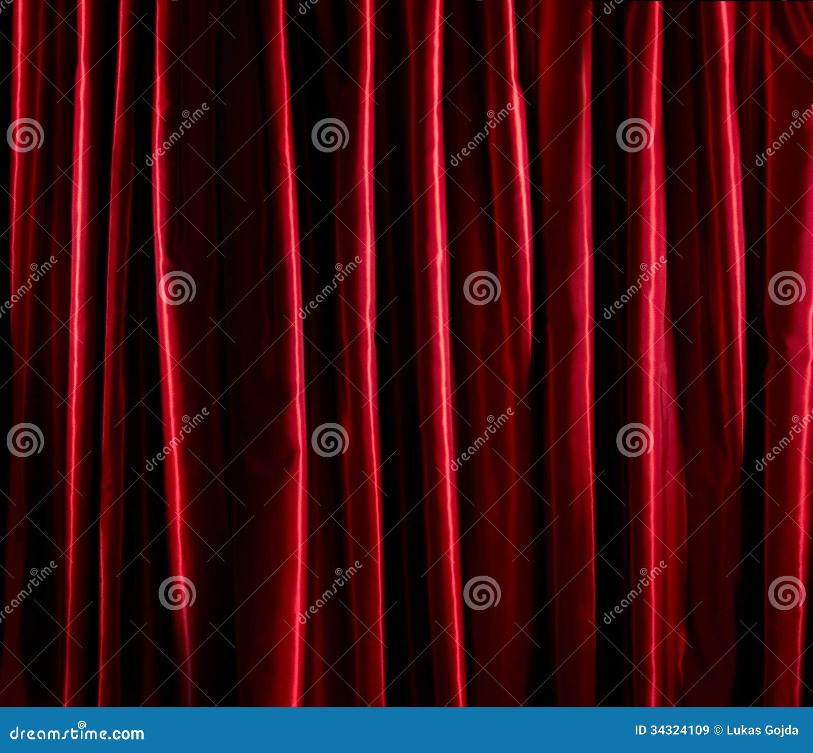 Roter Vorhang stockbild. Bild von dunkel, abdeckung, elegant - 34324109