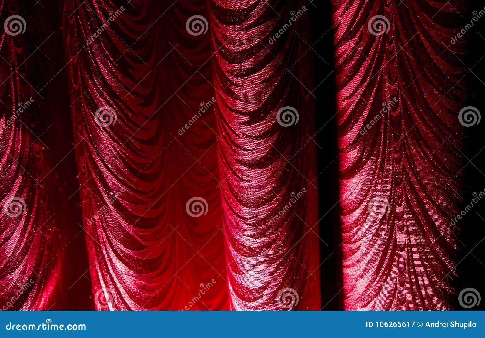 Roter Vorhang Als Abstrakter Hintergrund Stockbild - Bild von leuchte ...