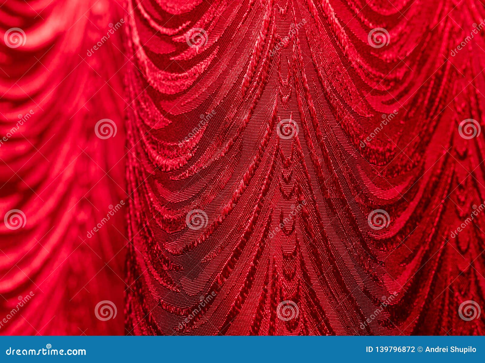 Roter Vorhang Als Abstrakter Hintergrund Stockfoto - Bild von theater ...