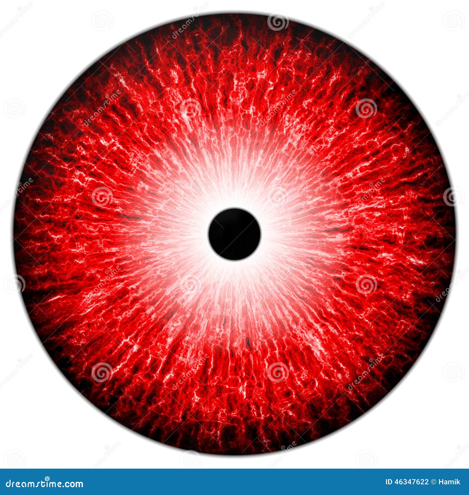 Rotes Auge stock abbildung. Illustration von ansicht - 46347622