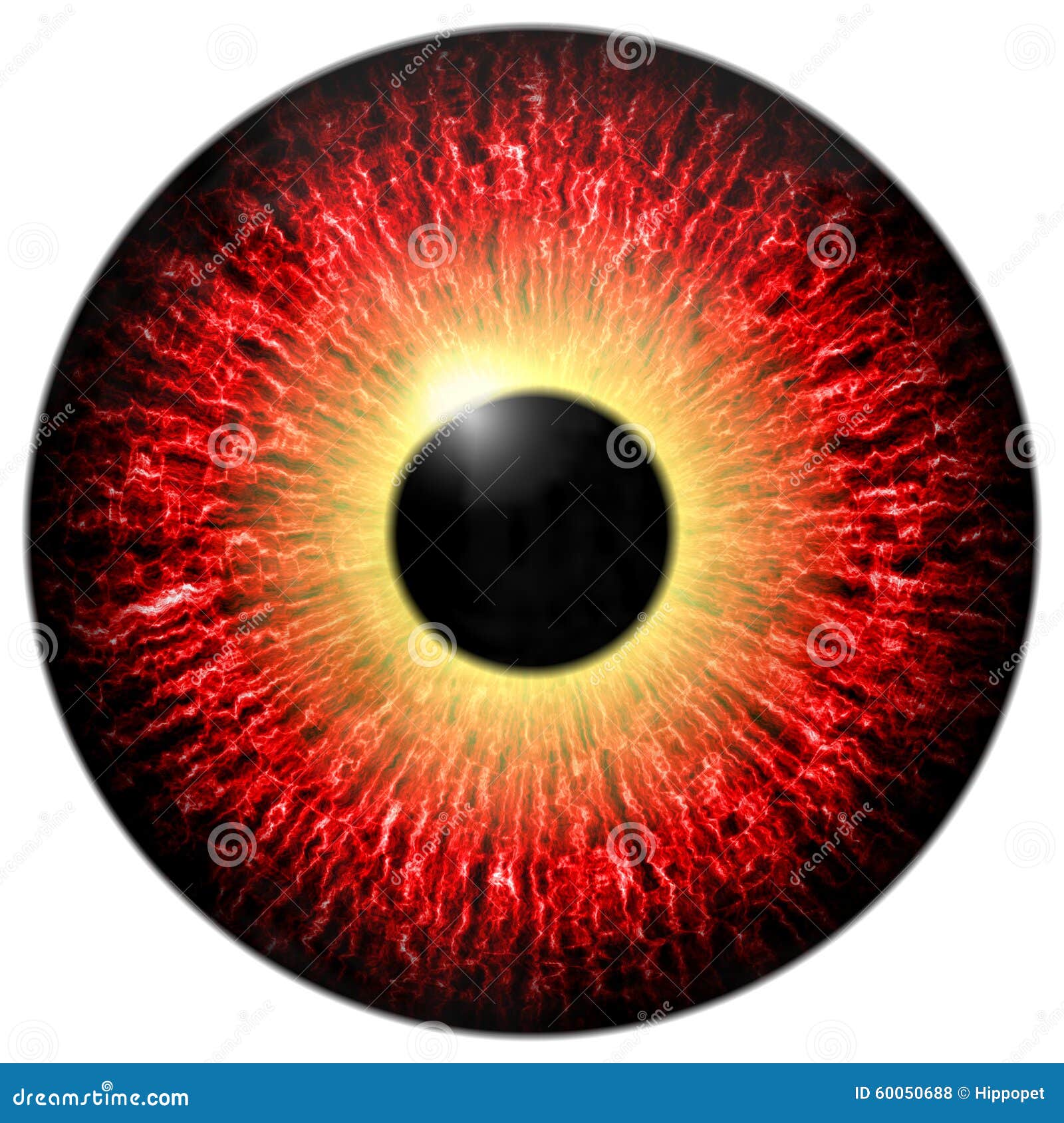 Rotes Auge stock abbildung. Illustration von netzhaut - 60050688