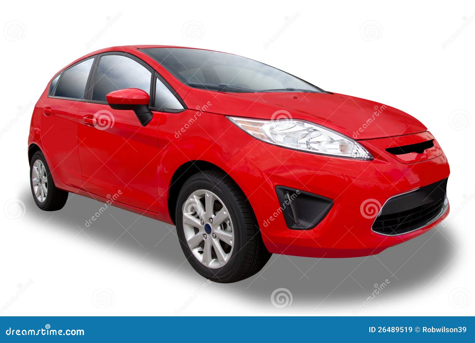 Rotes Auto stockbild. Bild von farbe, glänzend, ansicht - 26489519