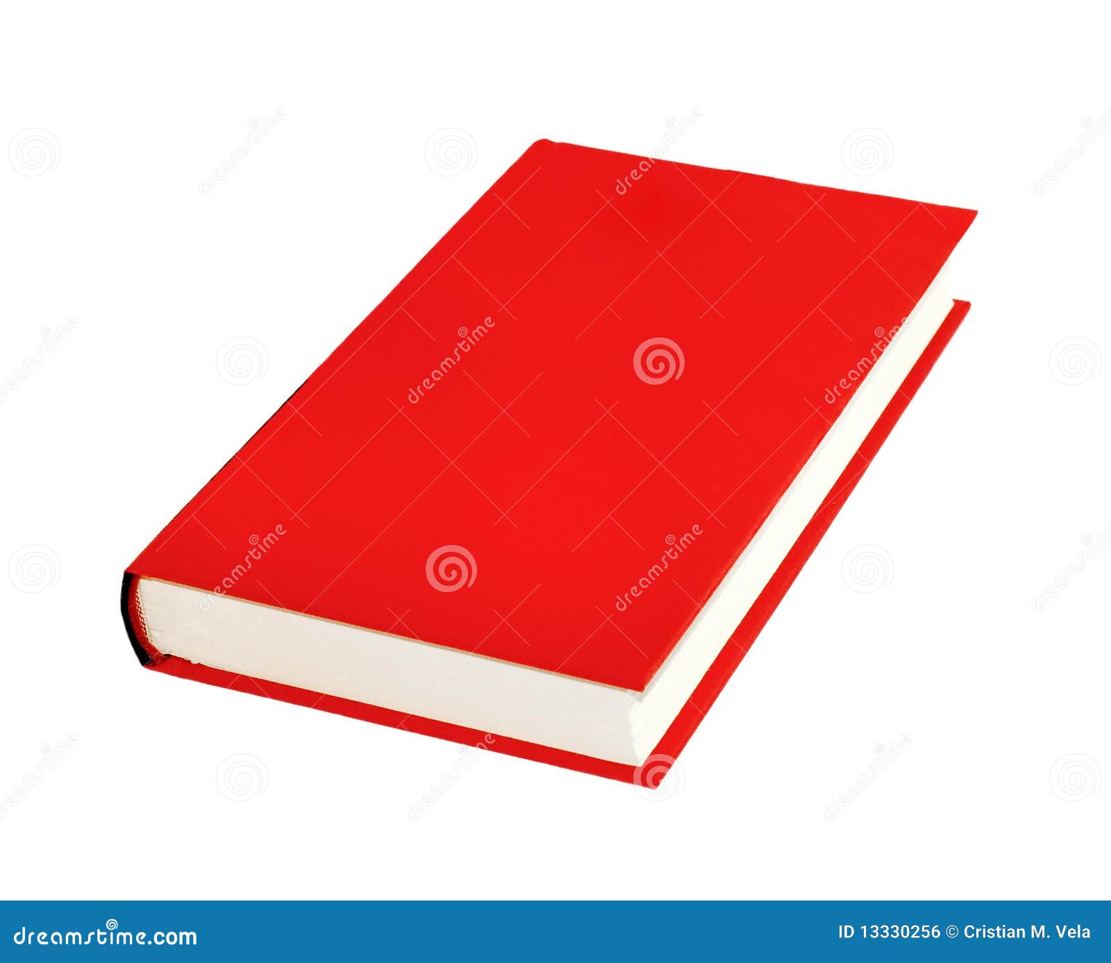 Rotes Buch getrennt stockfoto. Bild von leer, bibliothek - 13330256