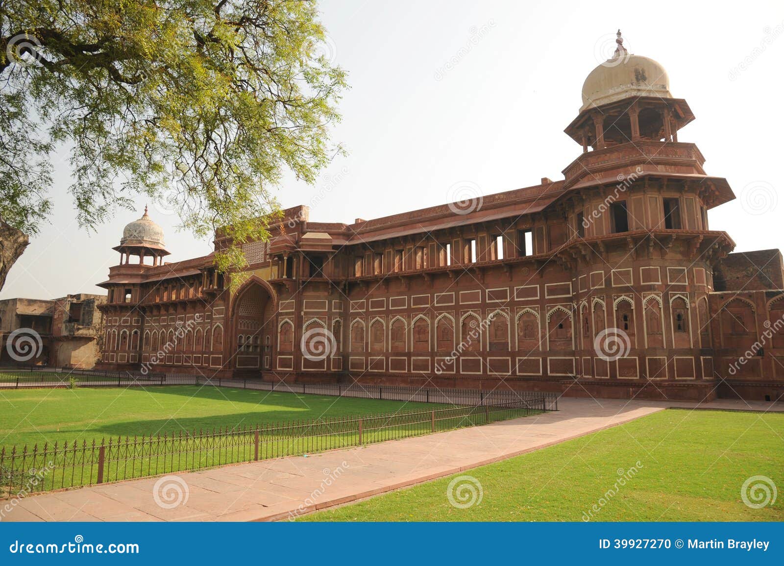 Rotes Fort, Agra, Uttar Pradesh, Indien. Stockfoto - Bild von indisch ...