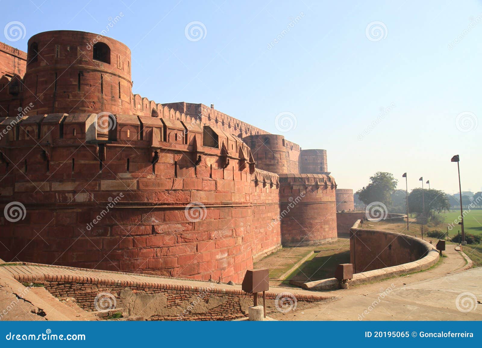 Rotes Fort, Delhi, Indien stockbild. Bild von delhi, denkmal - 20195065