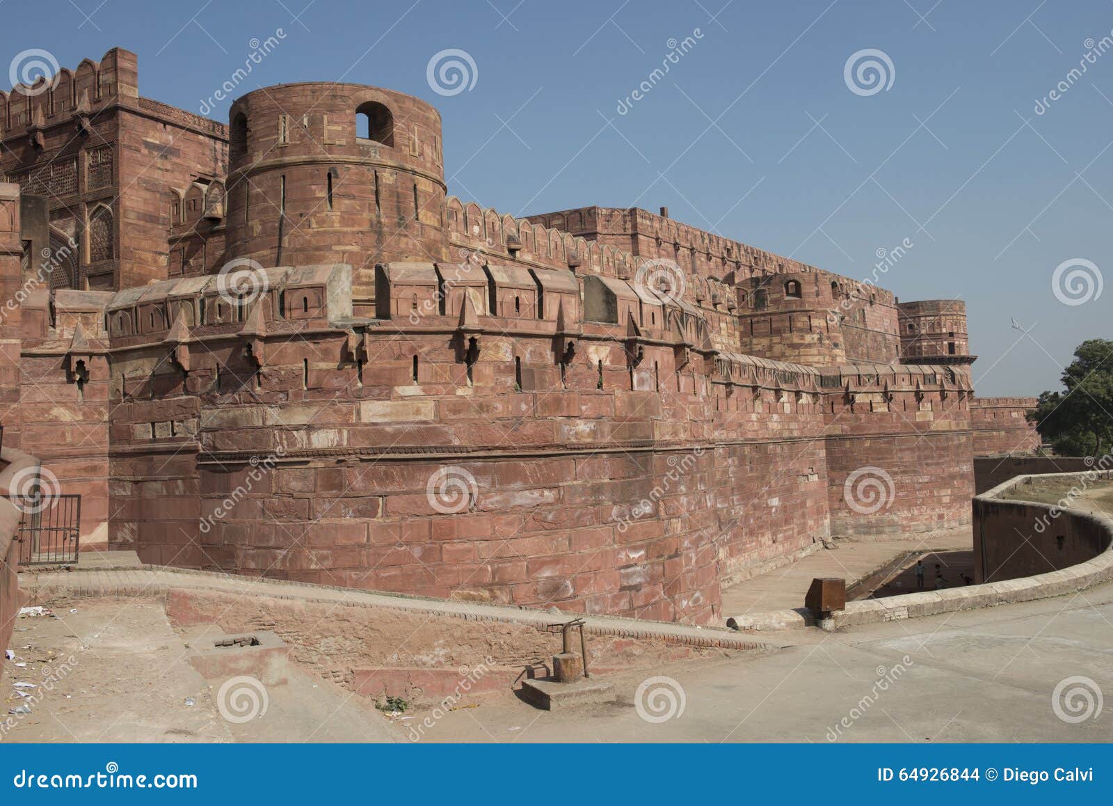 Rotes Fort Von Agra, Indien Stockfoto - Bild von himmel, agra: 64926844