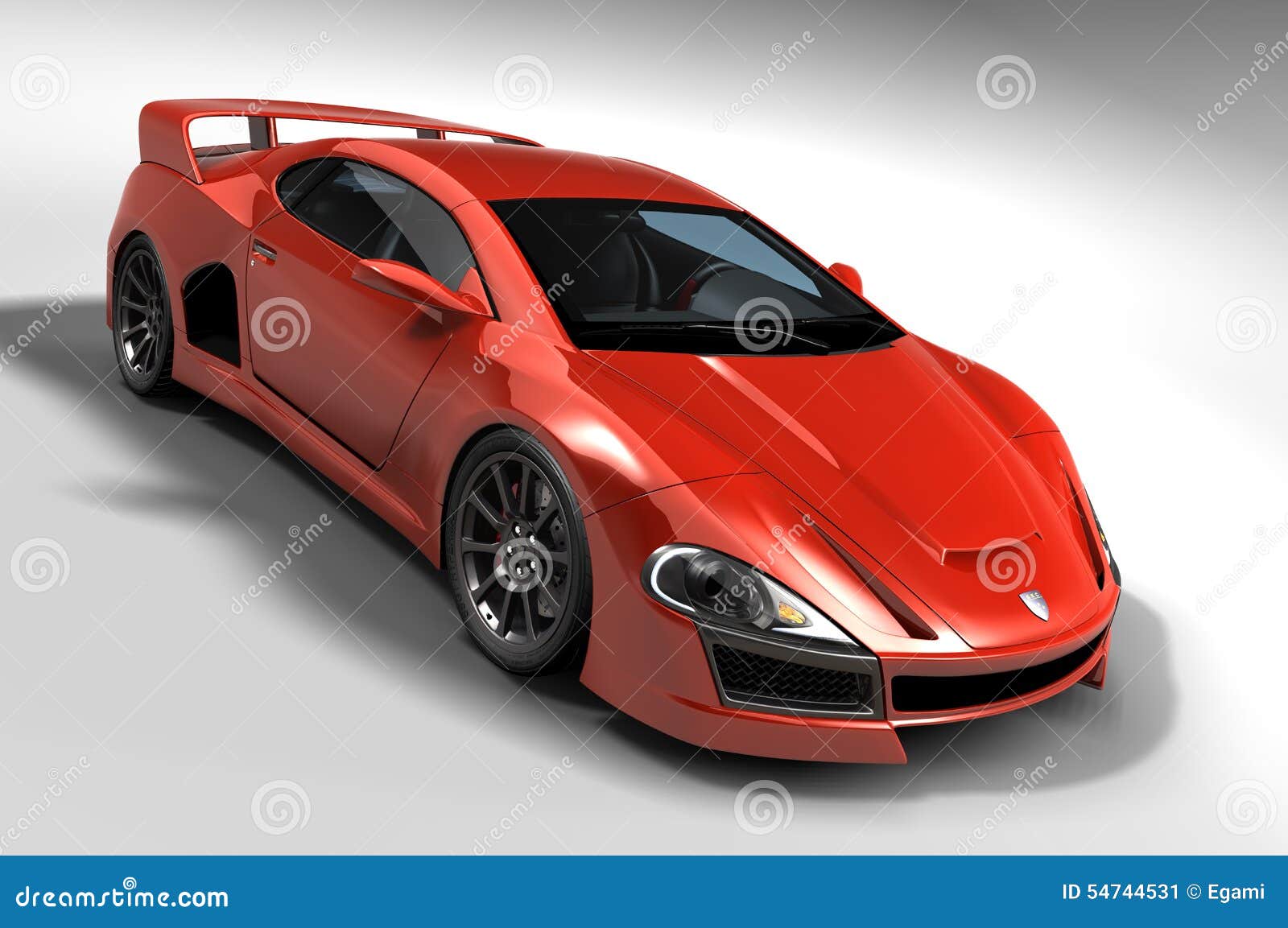 Rotes GT-Auto redaktionelles foto. Illustration von system - 54744531