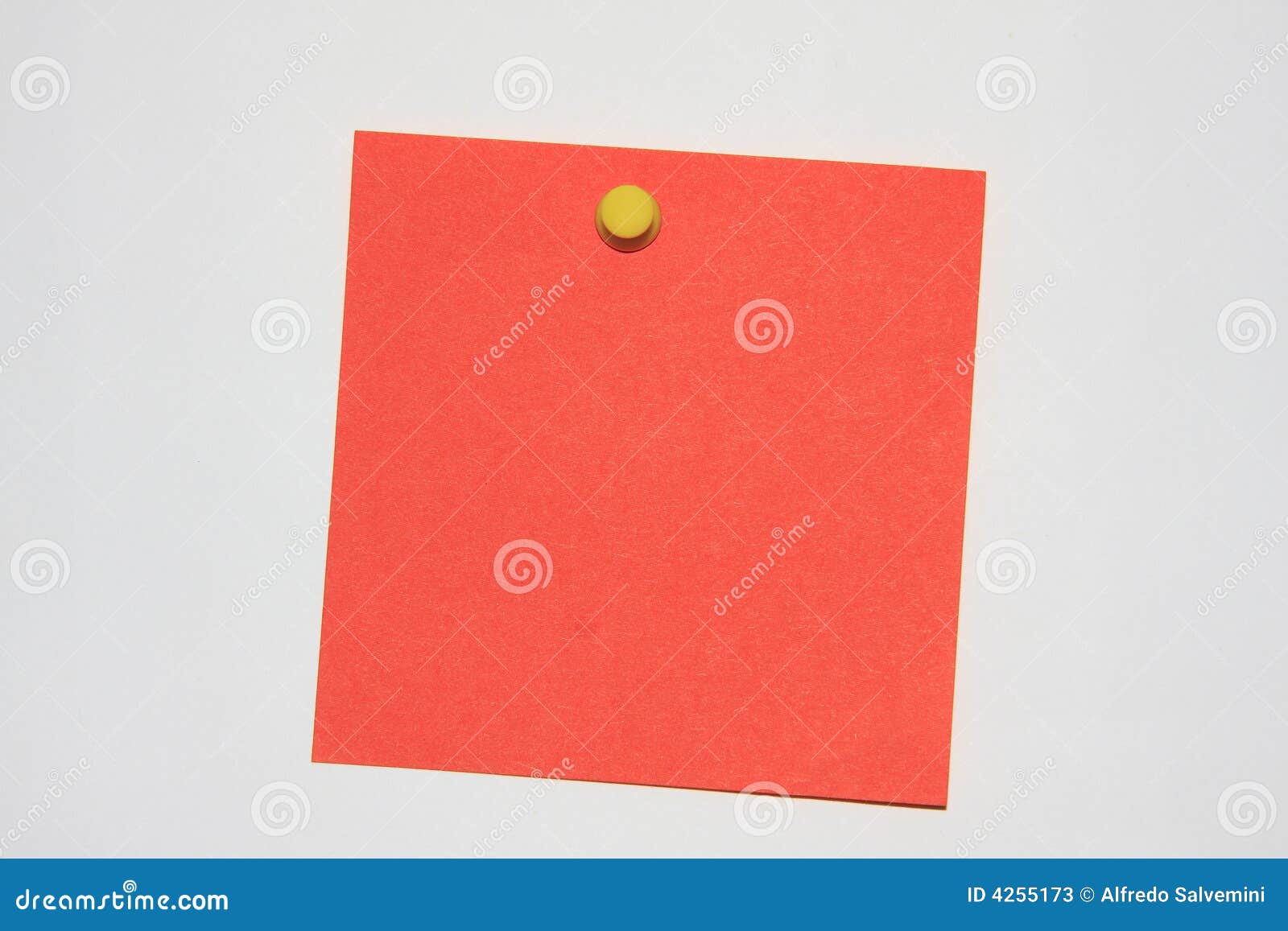 Rotes Post-it stockbild. Bild von papier, büro, liste - 4255173
