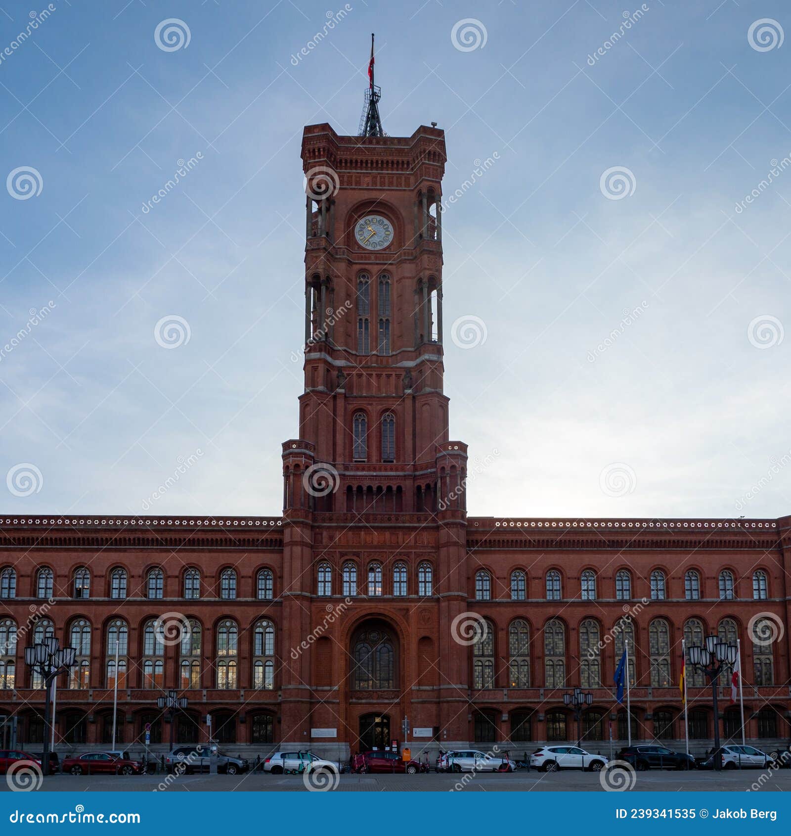 Rotes Rathaus, Berlin City Hall in Berlin Stock Image - Image of ...