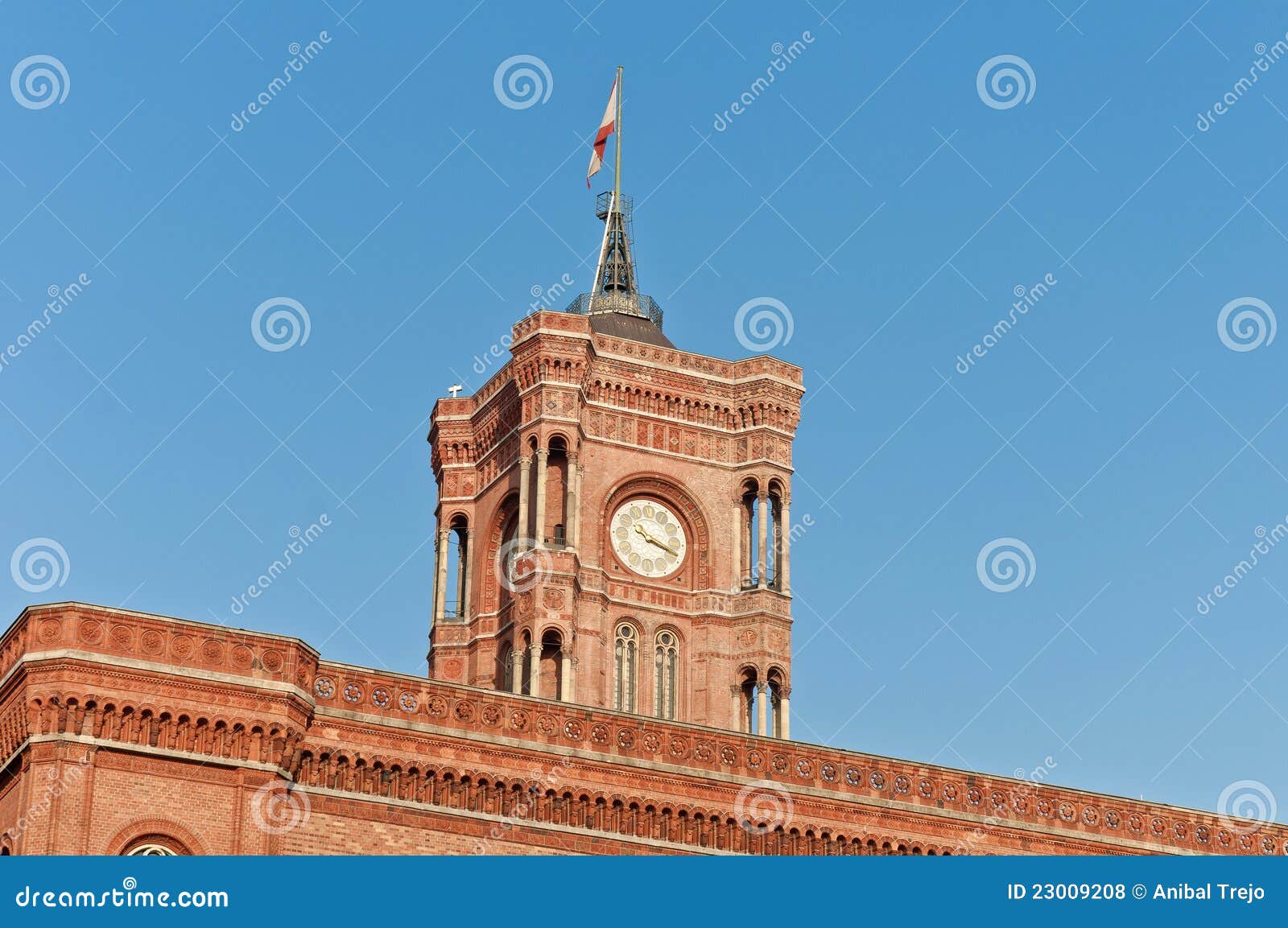 The Rotes Rathaus at Berlin, Germany Stock Photo - Image of city ...