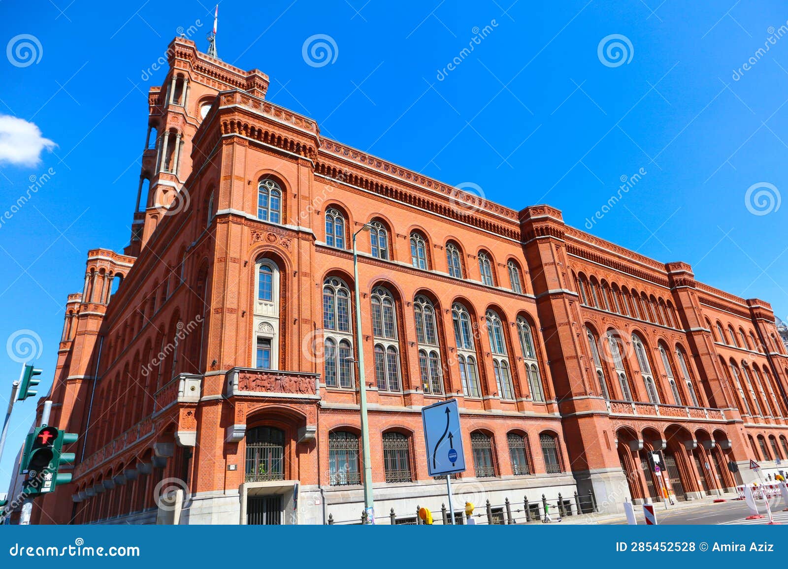 Rotes Rathaus, the Town Hall of Berlin, Germany Stock Photo - Image of ...
