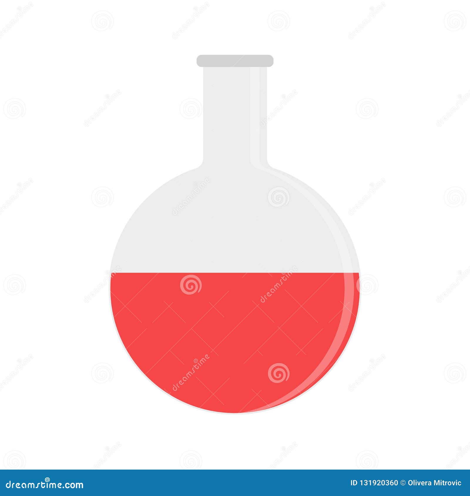 Rotes Reagenzglas Der Flachen Ikone Vektor Abbildung - Illustration von ...