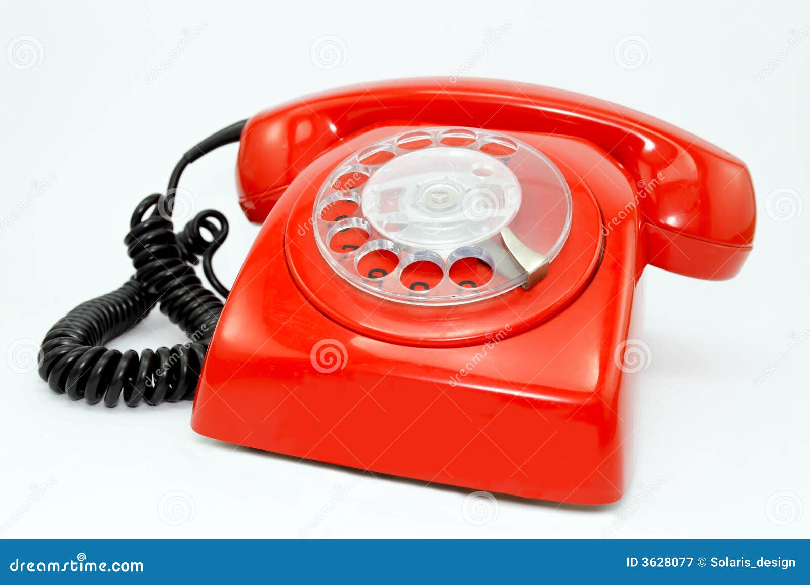 Rotes Telefon stockbild. Bild von ring, glocke, getrennt - 3628077