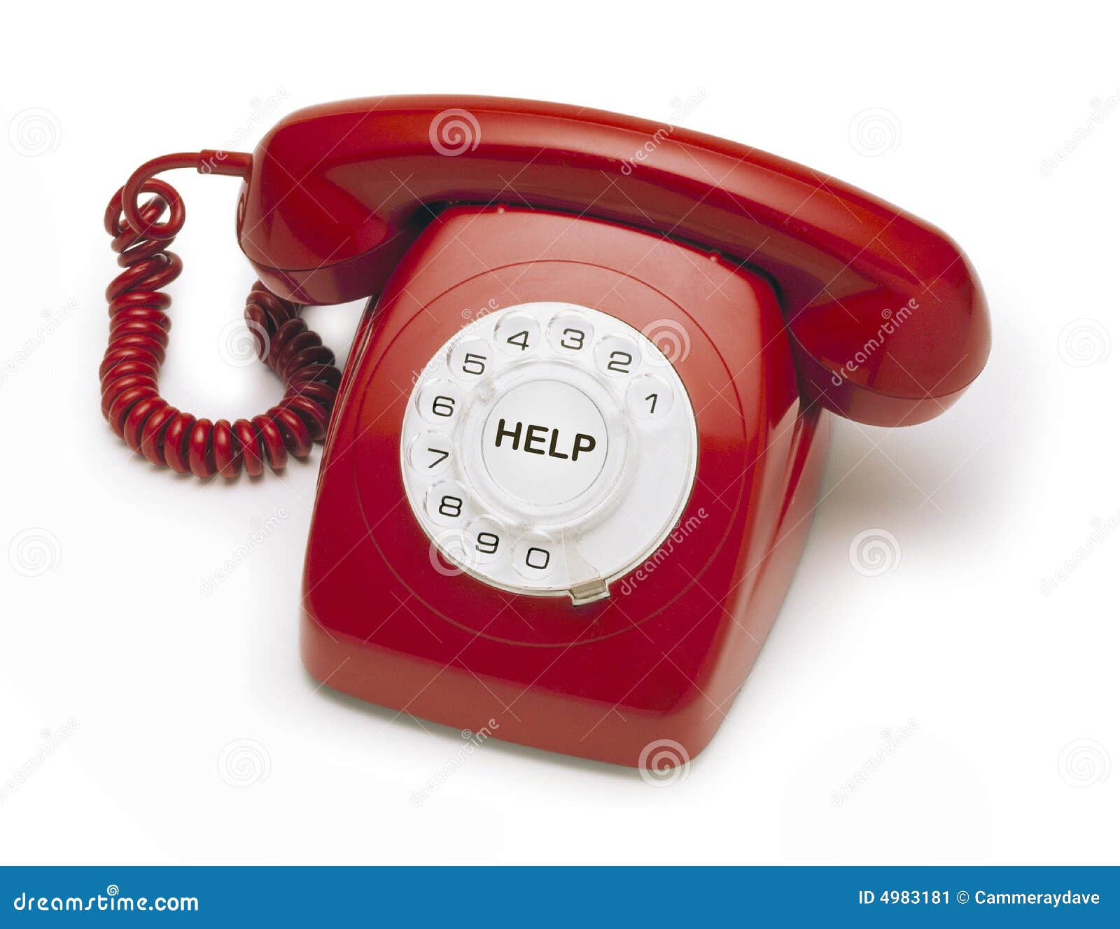 Rotes Telefon stockbild. Bild von älter, rund, netzkabel - 4983181