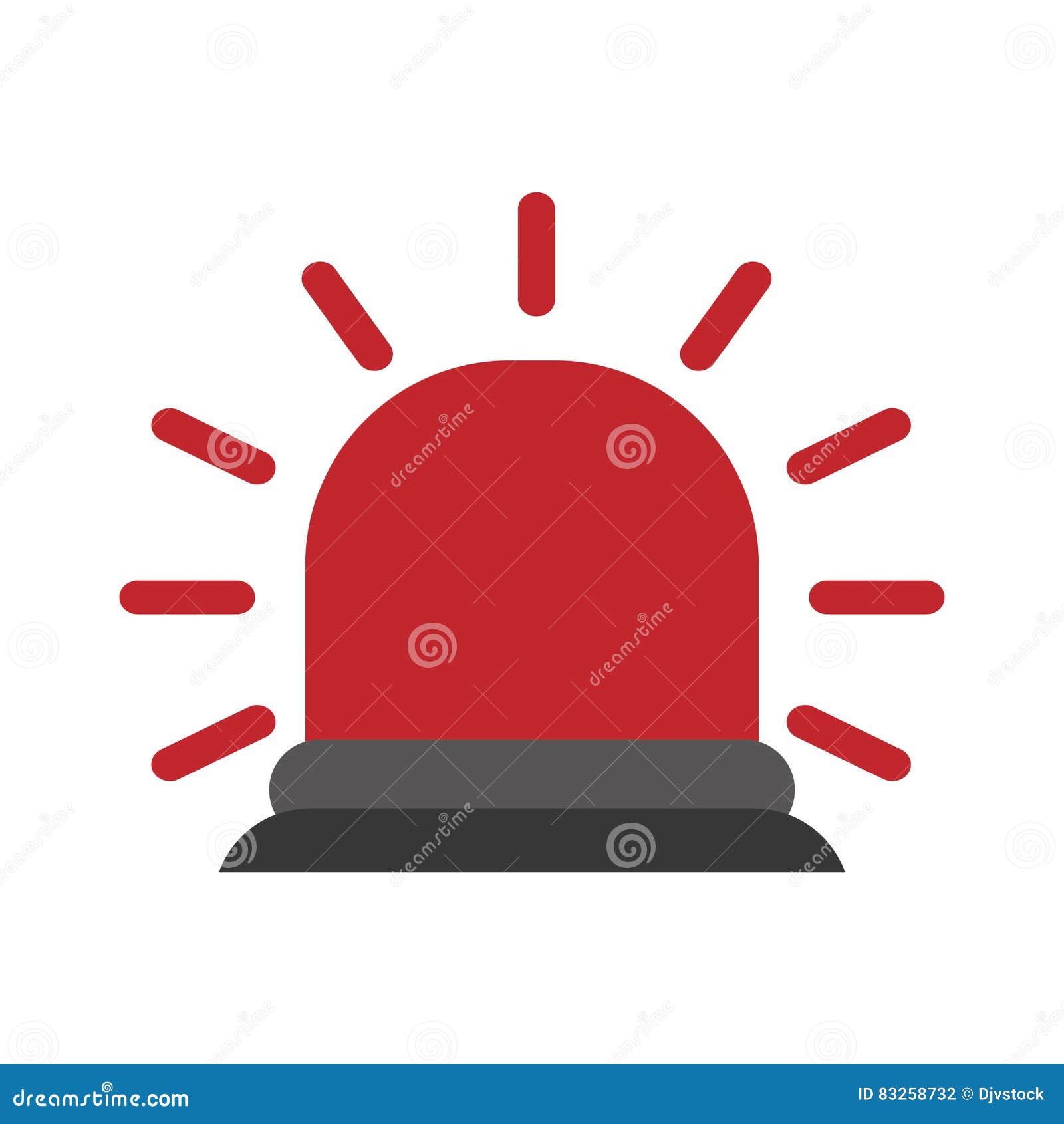 Rotes Warnzeichen stock abbildung. Illustration von verkehr - 83258732