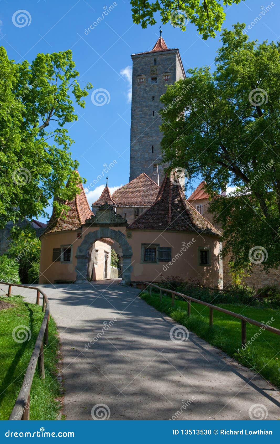 Rothenburg Entrance Gate stock photo. Image of holiday - 13513530