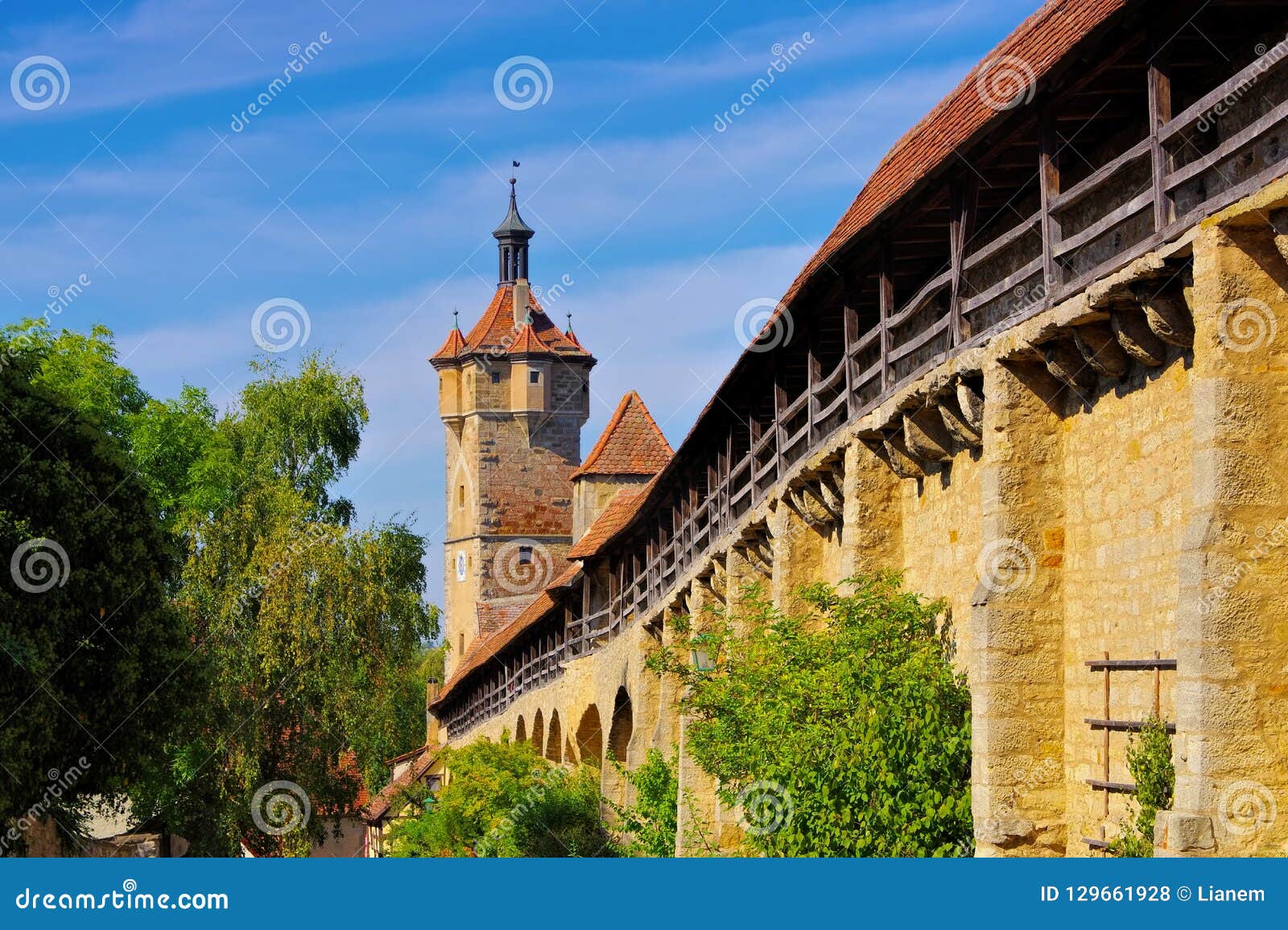The Old Town Rothenburg in Germany Stock Photo - Image of square, house ...