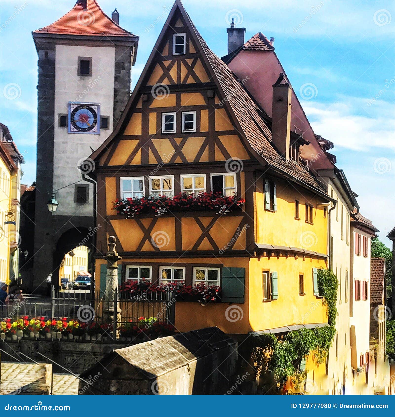 Rothenburg House stock photo. Image of rothenburg, famous - 129777980