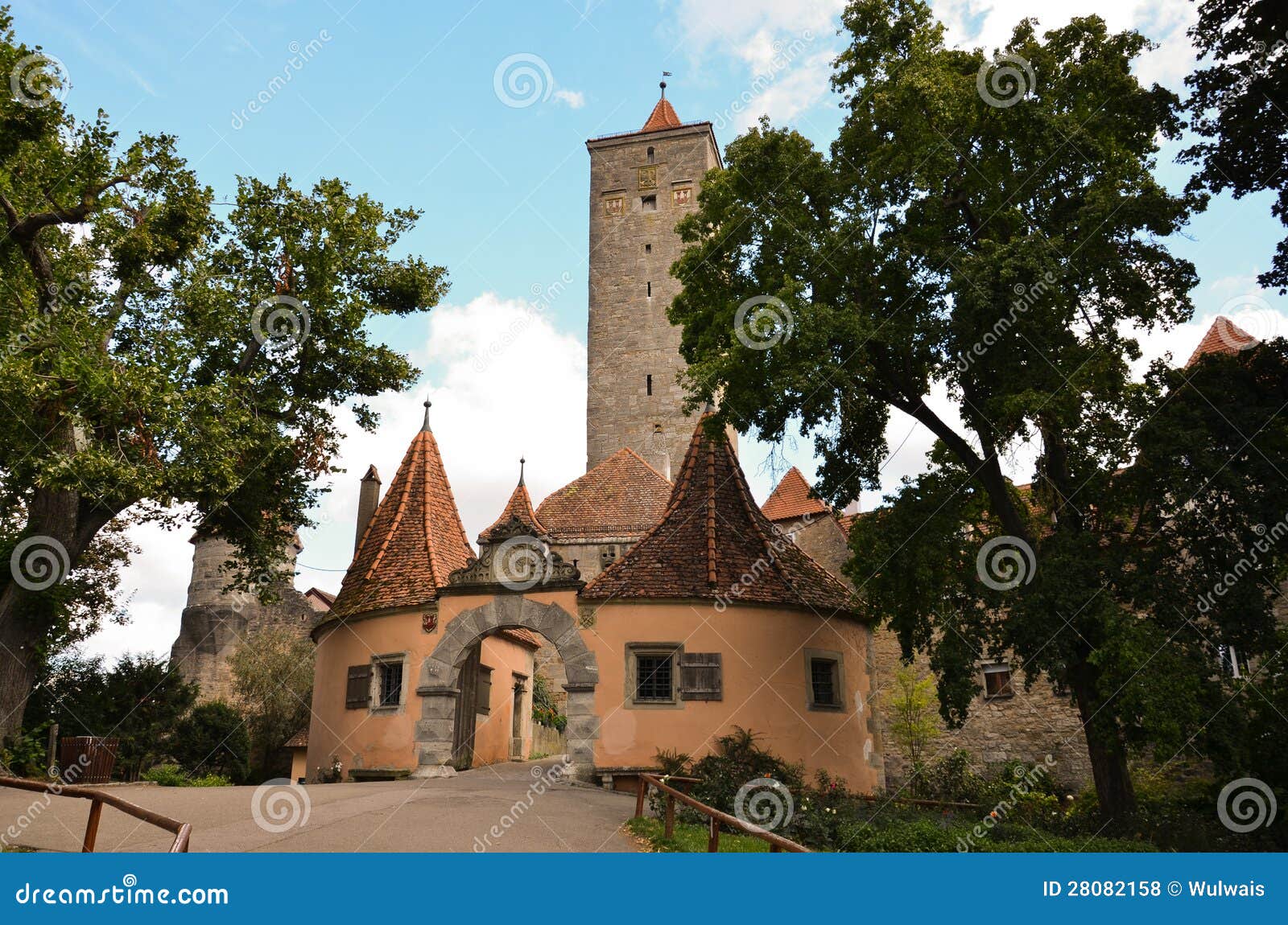 Rothenburg Ob Der Tauber, the Castle Gate 2 Stock Photo - Image of port ...