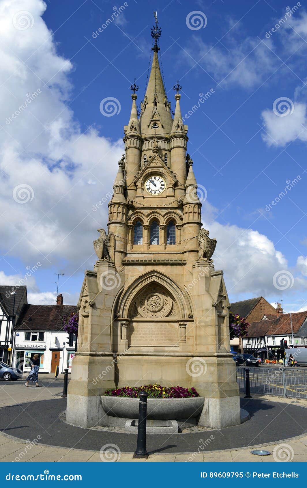 Rother Street Clock Tower stock image. Image of gothic - 89609795