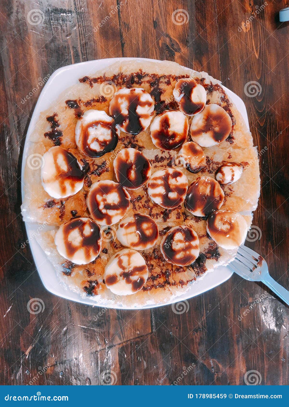 Thai dessert stock image. Image of banana, roti, thai - 178985459