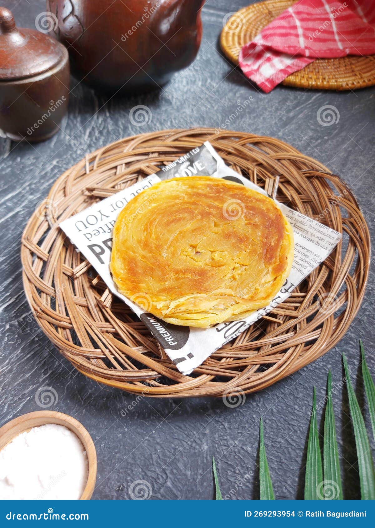 Roti Canai Or Roti Maryam It Is A Type Of Flatbread With Indian