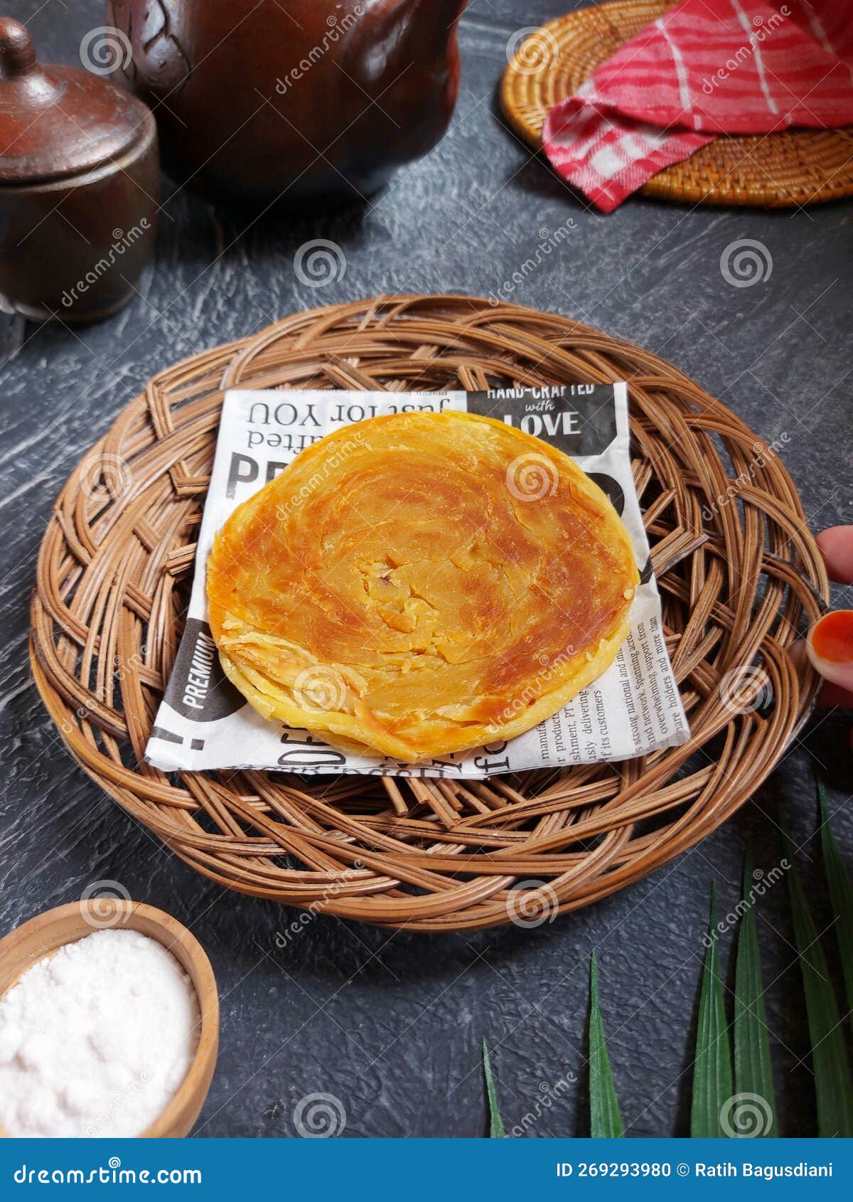 Roti Canai Or Roti Maryam It Is A Type Of Flatbread With Indian