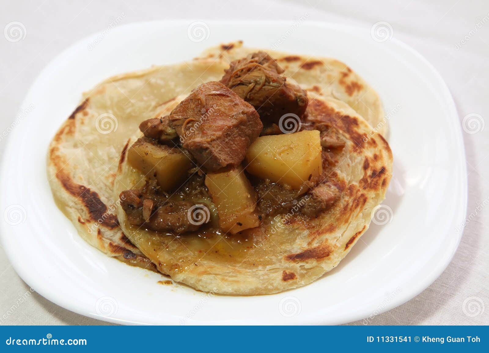 Roti canai prata stock image. Image of chapati, breakfast - 11331541