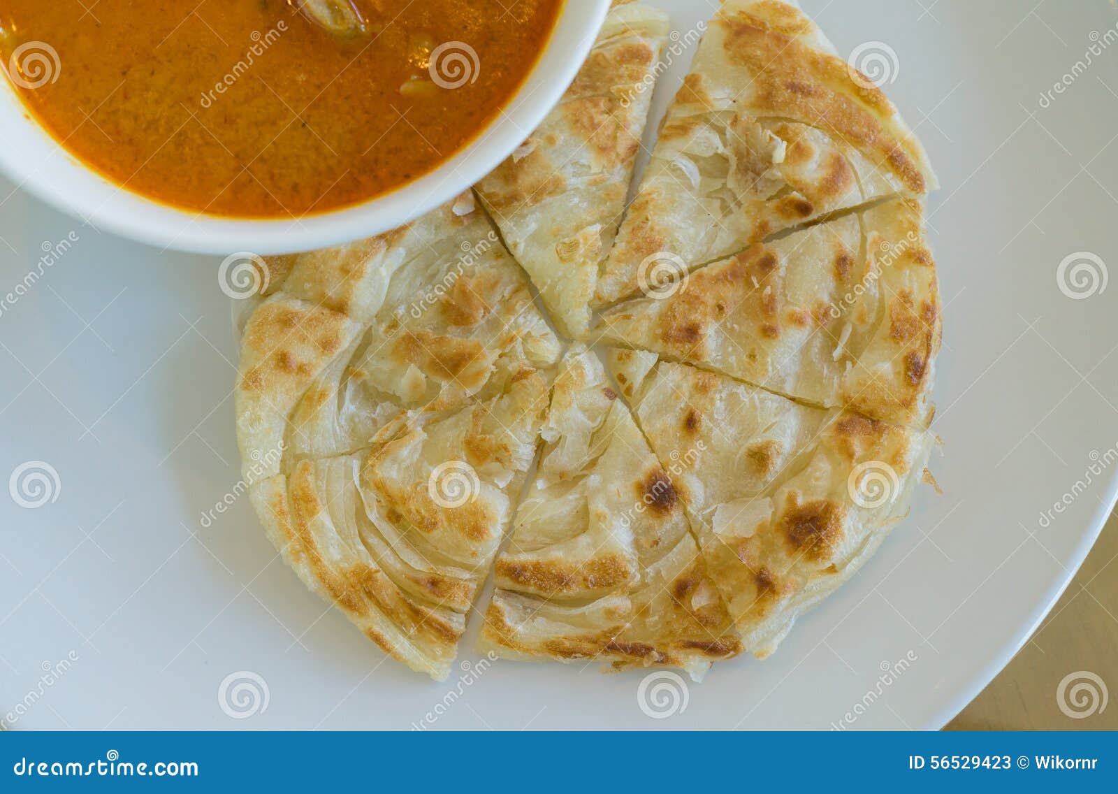Roti and chicken curry stock image. Image of indian, meal - 56529423