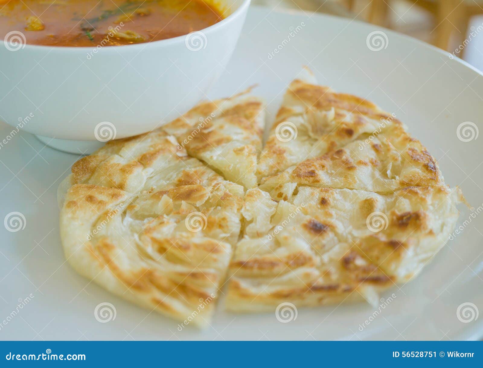Roti and chicken curry set stock image. Image of cholesterol - 56528751