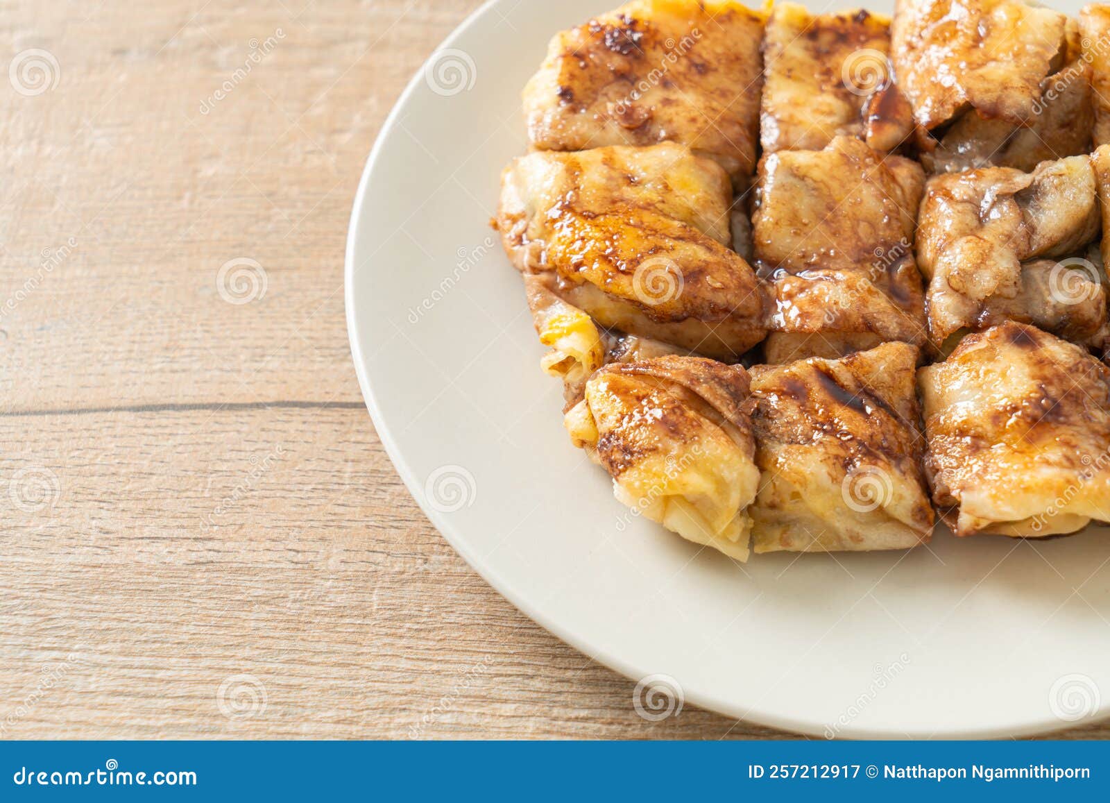 Roti with Egg, Banana and Chocolate Stock Image - Image of plate, milk ...