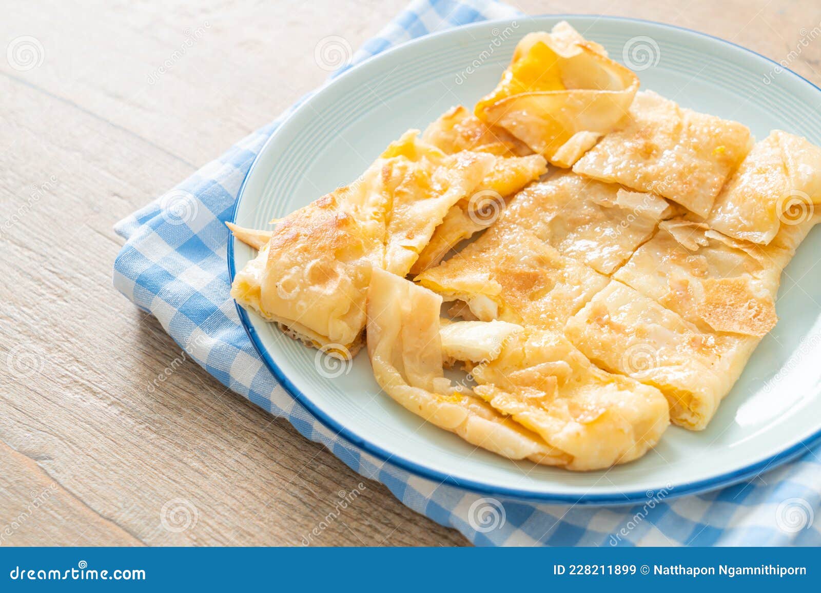 Roti with Egg and Sweetened Condensed Milk Stock Image - Image of fresh ...