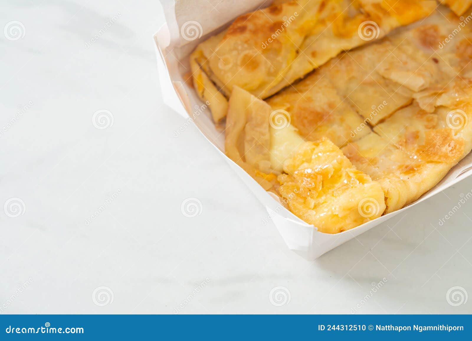 Roti with Egg and Sweetened Condensed Milk Stock Photo - Image of india ...