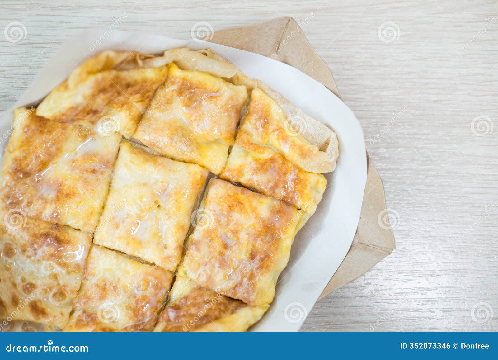 Roti with Egg and Sweetened Condensed Milk Stock Photo - Image of ...