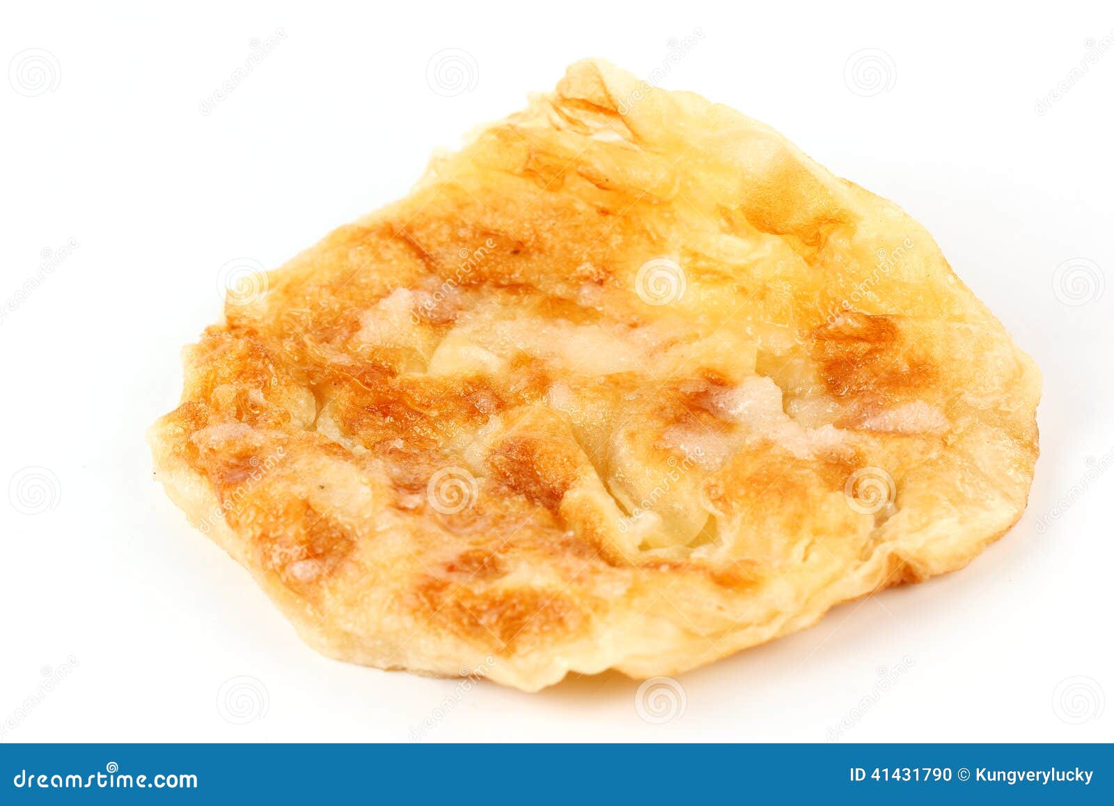 Roti Or Flat Bread - Being Made Fresh In A Shallow Pan. Royalty-Free ...