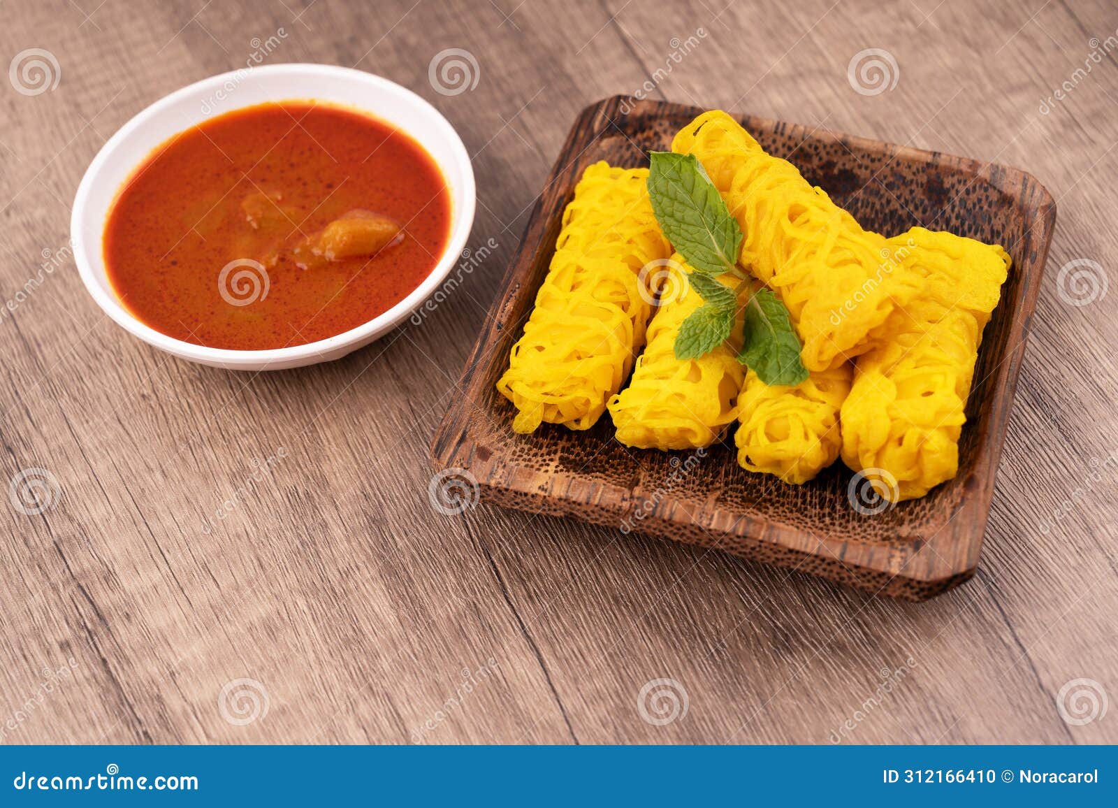 Roti Jala or Net Bread and Curry Sauce Stock Photo - Image of jala ...