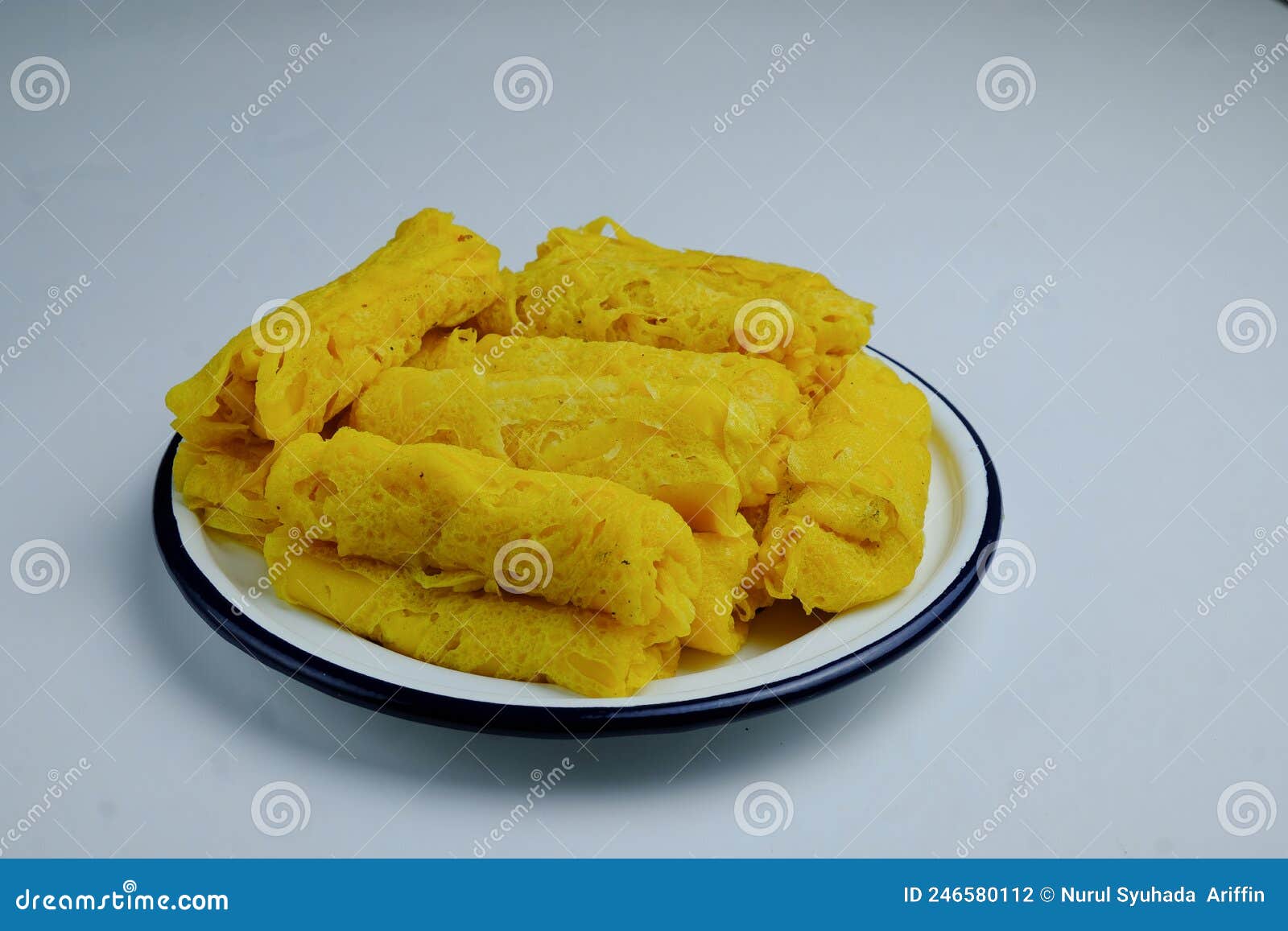 Roti Jala Y Pollo Curry Comida Tradicional Malaya Foto de archivo ...
