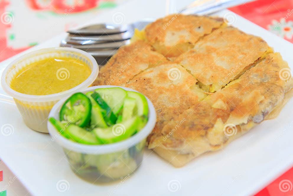 Roti mataba chicken stock image. Image of paneer, background - 103531069