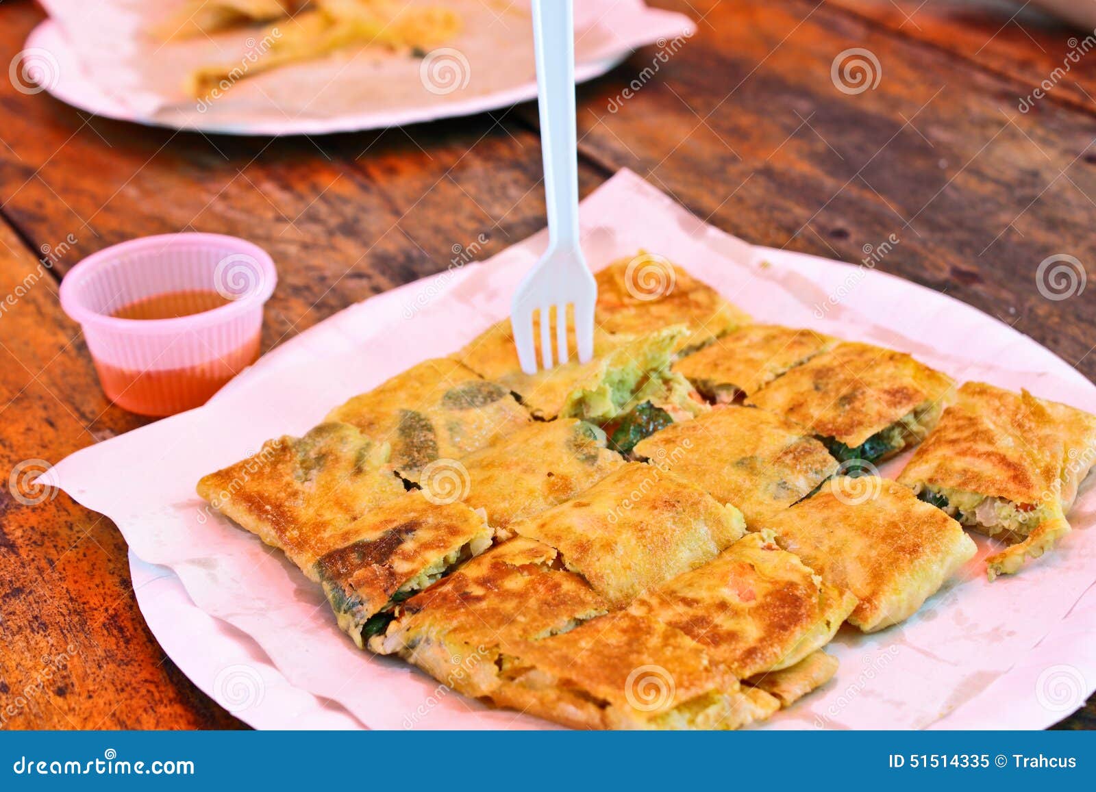 Roti or Thai pancake stock image. Image of appetizer - 51514335