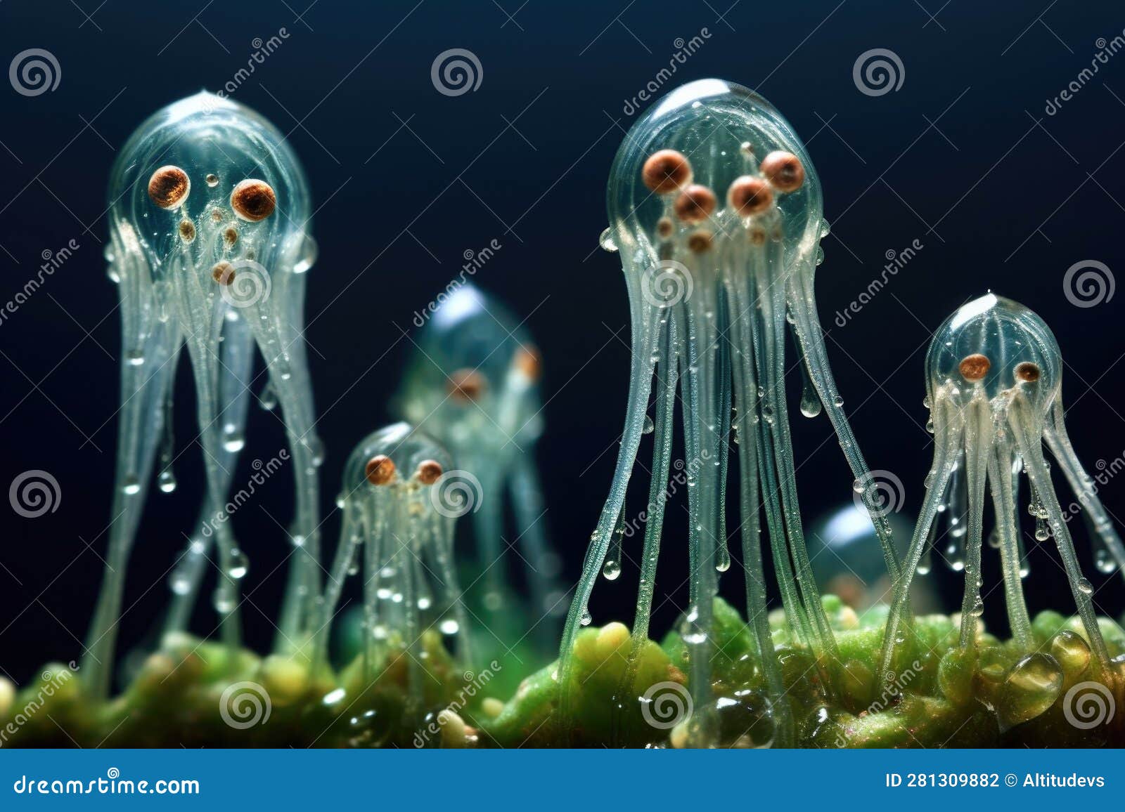Rotifers Extending Their Cilia In Water Drop Royalty-Free Stock Image ...
