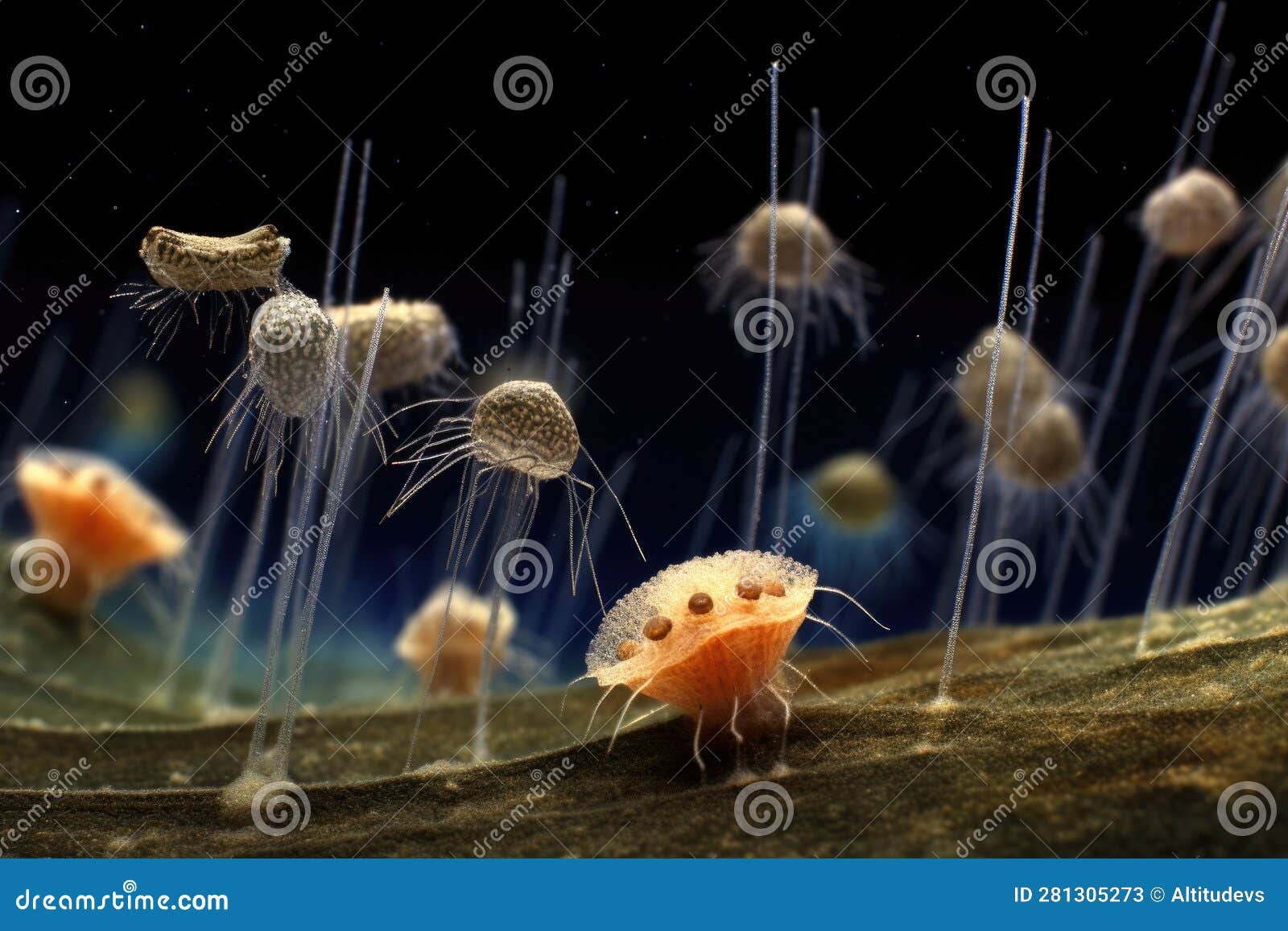 Rotifers Feeding On Microscopic Particles Stock Image | CartoonDealer ...
