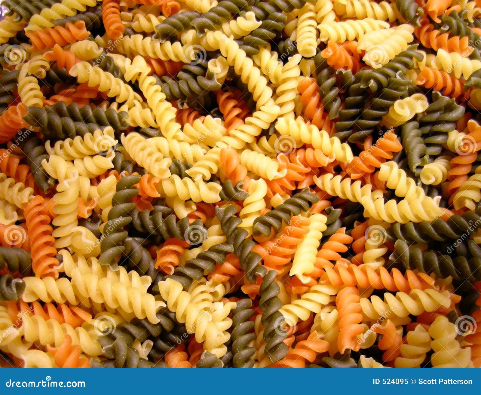 Rotini Multi-Colored Pasta Royalty Free Stock Photo - Image: 524095