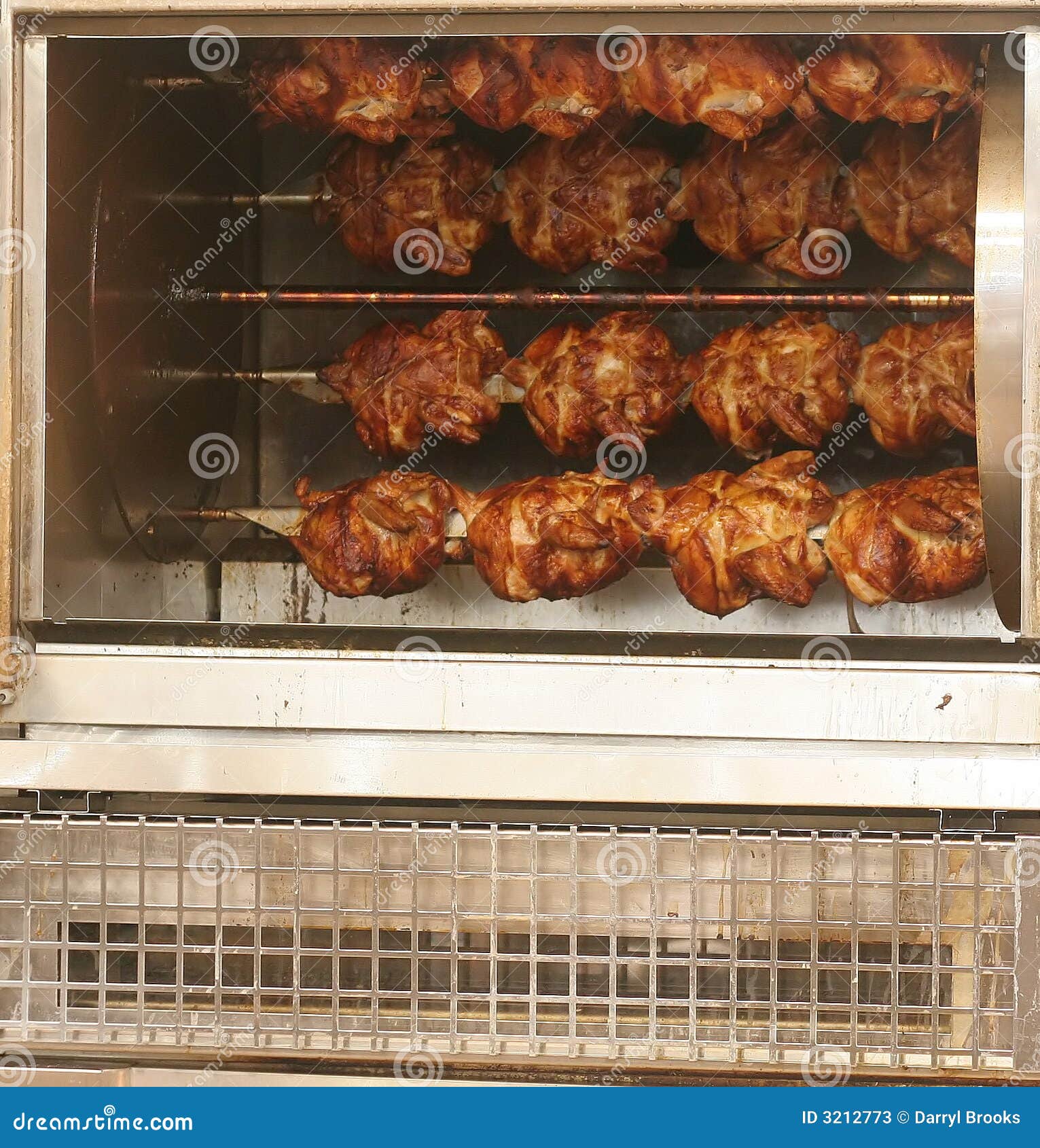 Rotisserie Chickens stock image. Image of dinner, meal - 3212773