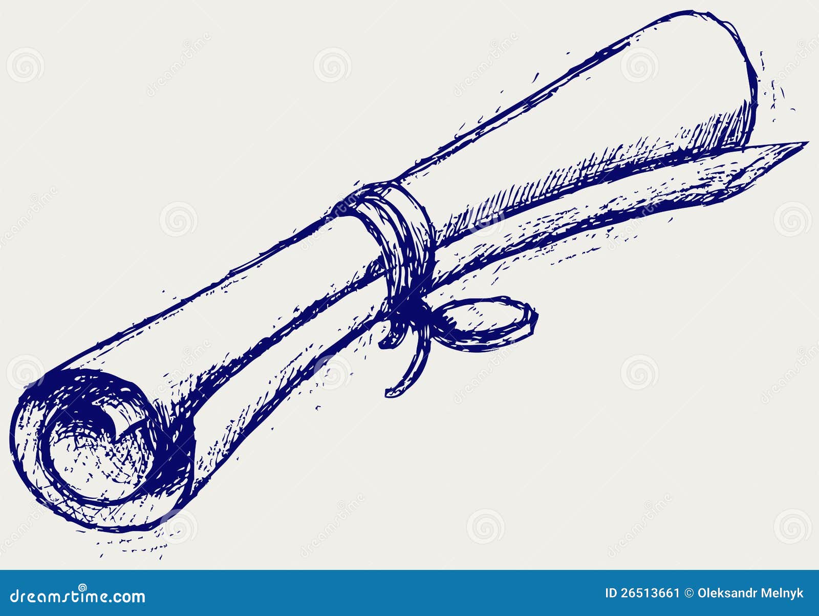 Rotolo della pergamena illustrazione vettoriale. Illustrazione di ...