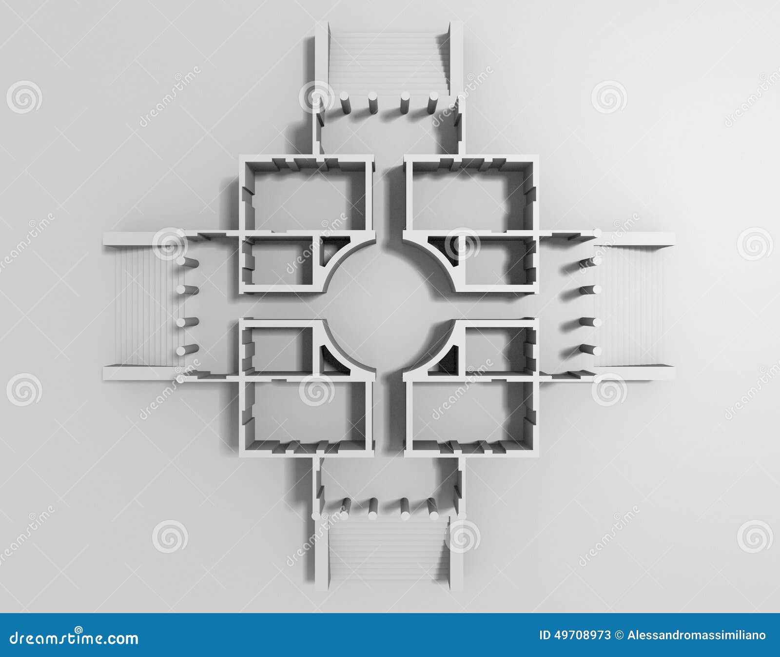 Rotonda stock illustration. Illustration of classical - 49708973